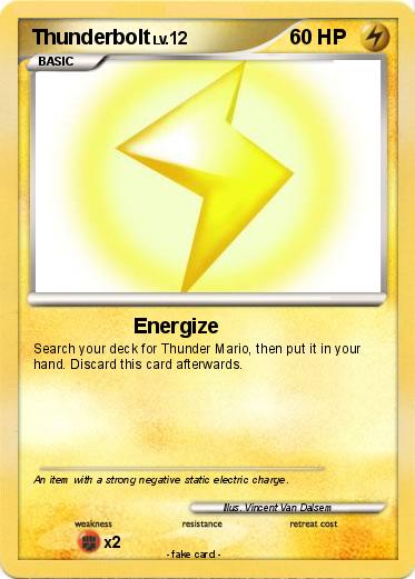 Pokémon Thunderbolt 27 27 - Energize - My Pokemon Card