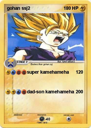 Pokémon gohan ssj2 71 71 - super kamehameha - My Pokemon Card