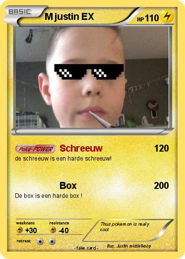 Pokémon M justin EX 3 3 - Schreeuw - My Pokemon Card