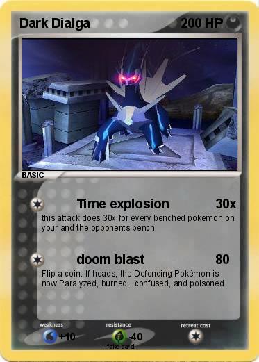 Pokémon Dark Dialga 77 77 - Time explosion - My Pokemon Card
