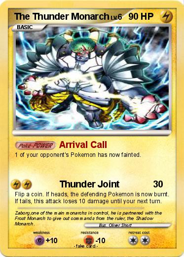 Pokémon The Thunder Monarch - Arrival Call - My Pokemon Card