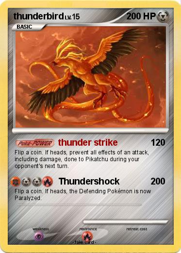 Pokémon thunderbird 42 42 - thunder strike - My Pokemon Card