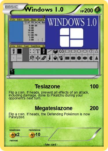Pokémon Windows 1 17 17 - Teslazone - My Pokemon Card