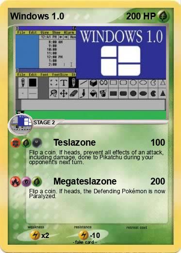 Pokémon Windows 1 16 16 - Teslazone - My Pokemon Card