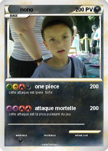 Pokémon nono 109 109 - one piece - Ma carte Pokémon