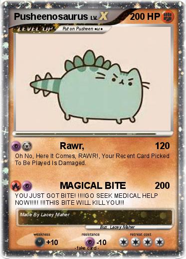 Pokémon Pusheenosaurus 2 2 - Rawr, - My Pokemon Card