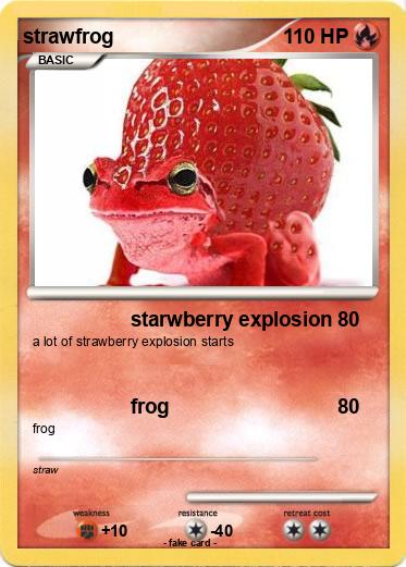 Pokémon strawfrog 1 1 - starwberry explosion - My Pokemon Card