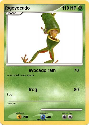 Pokémon fogovocado - avocado rain - My Pokemon Card