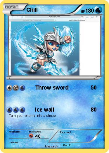 Pokémon Chill 90 90 - Throw sword - My Pokemon Card