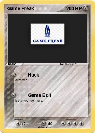 Pokémon Game Freak 3 3 - Hack - My Pokemon Card