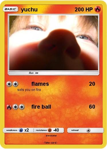 Pokémon yuchu 1 1 - flames - My Pokemon Card