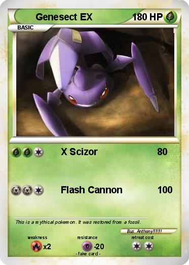Pokémon Genesect EX 6 6 - X Scizor - My Pokemon Card