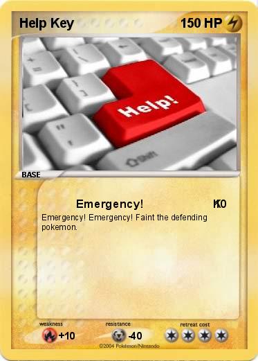 Pokémon Help Key - Emergency! K - My Pokemon Card