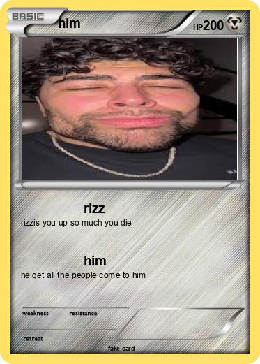 Pokémon him 54 54 - rizz - My Pokemon Card
