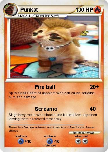 Pokémon Punkat - Fire ball - My Pokemon Card