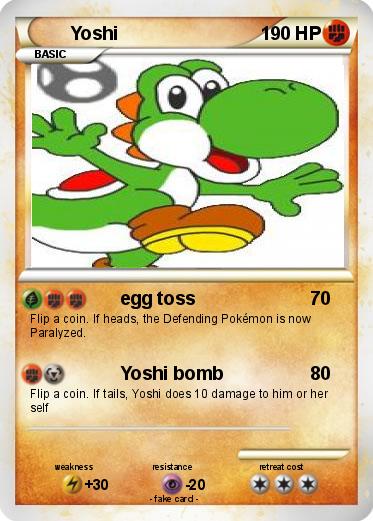 Pokémon Yoshi 1582 1582 - egg toss - My Pokemon Card