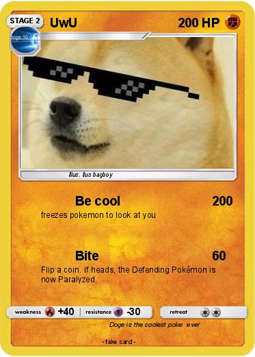 Pokémon UwU 56 56 - Be cool - My Pokemon Card