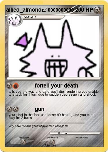 Pokémon allied almond - fortell your death - My Pokemon Card