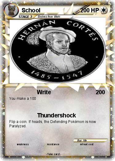 Pokémon School 86 86 - Write - My Pokemon Card