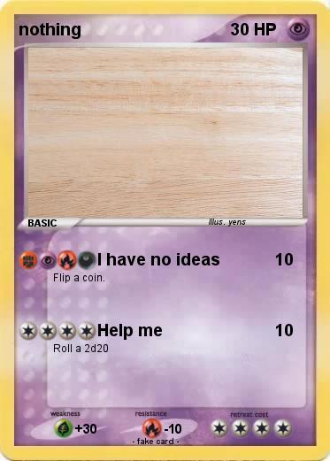Pokémon nothing 572 572 - I have no ideas - My Pokemon Card