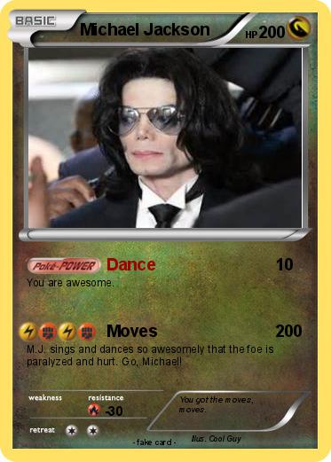 Pokémon Michael Jackson 1441 1441 - Dance - My Pokemon Card