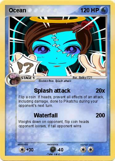 Pokémon Ocean 200 200 - Splash attack - My Pokemon Card