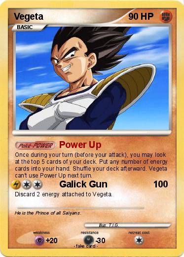 Pokémon Vegeta 1979 1979 - Power Up - My Pokemon Card