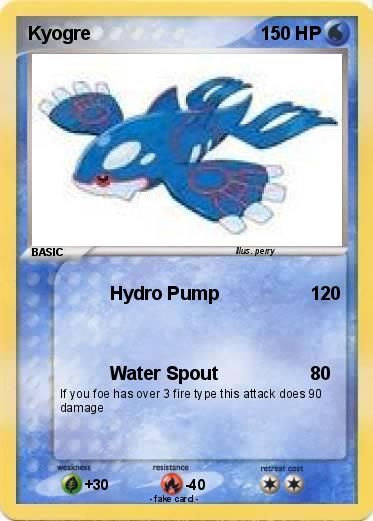 Pokémon Kyo 60 60 - Hydro Pump - My Pokemon Card