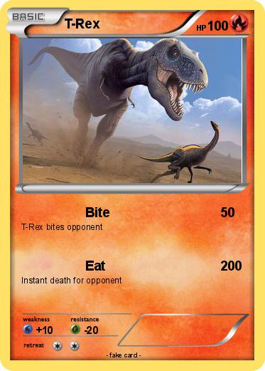 Pokémon T Rex 790 790 - Bite - My Pokemon Card