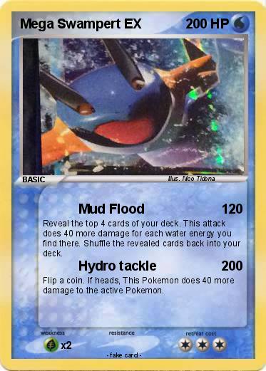 Pokémon Mega Swampert EX 16 16 - Mud Flood - My Pokemon Card