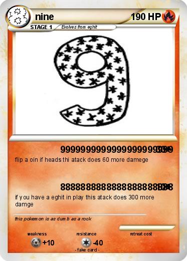 Pokémon nine - 9999999999999999999999 - My Pokemon Card
