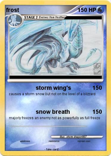 Pokémon frost 294 294 - storm wing's - My Pokemon Card