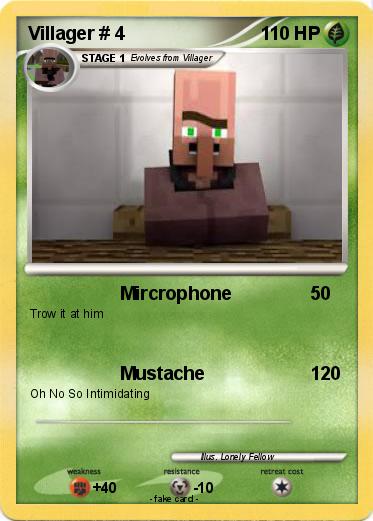 Pokémon Villager 4 2 2 - Mircrophone - My Pokemon Card