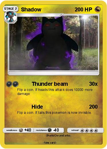 Pokémon Shadow 14254 14254 - Thunder beam - My Pokemon Card