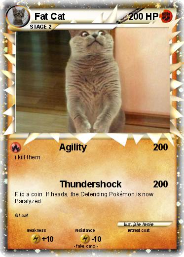 Pokémon Fat Cat 257 257 - Agility - My Pokemon Card