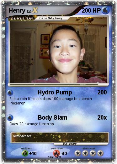 Pokémon Henry 220 220 - Hydro Pump - My Pokemon Card