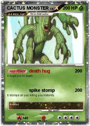 Pokémon CACTUS MONSTER - death hug - My Pokemon Card