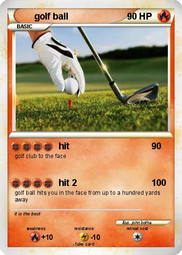 Pokémon golf ball 6 6 - hit - My Pokemon Card