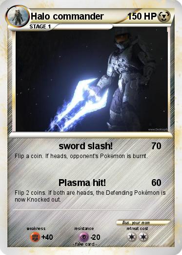 Pokémon Halo commander - sword slash! - My Pokemon Card