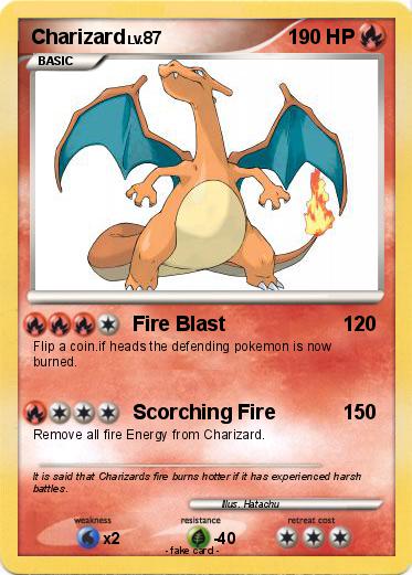 Pokémon Charizard 4769 4769 - Fire Blast - My Pokemon Card
