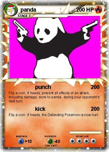 Pokémon panda 302 302 - punch - My Pokemon Card