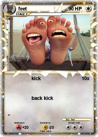 Pokémon feet 14 14 - kick - My Pokemon Card