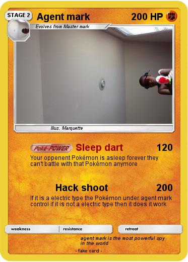 Pokémon Agent mark - Sleep dart - My Pokemon Card