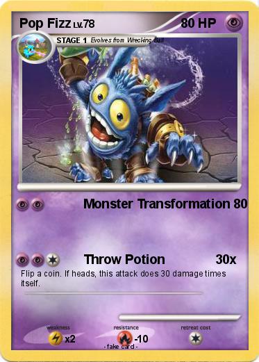 Pokémon Pop Fizz 178 178 - Monster Transformation 80 - My Pokemon Card