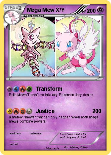 Pokémon Mega Mew X Y - Transform - My Pokemon Card