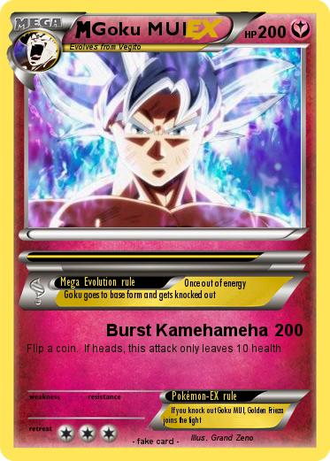 Pokémon Goku MUI 5 5 - Burst Kamehameha - My Pokemon Card