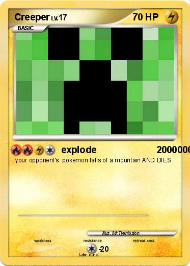 Pokémon Creeper 3478 3478 - explode 2000000000000000000000000 - My ...
