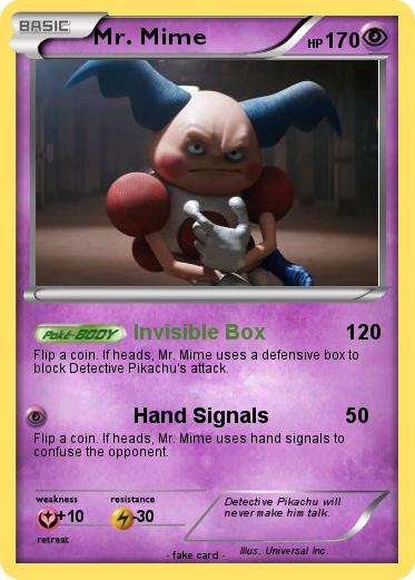 Pokémon Mr Mime 138 138 - Invisible Box - My Pokemon Card