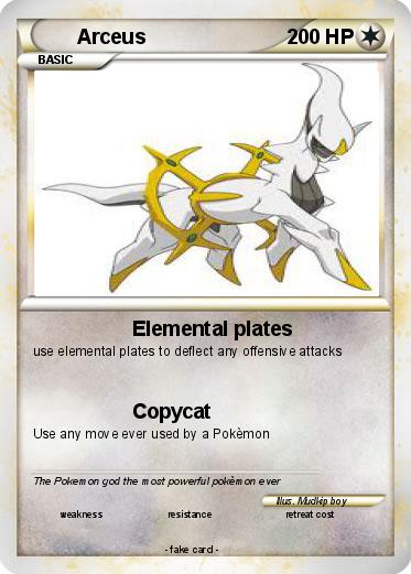 Pokémon Arceus 10375 10375 - Elemental plates - My Pokemon Card