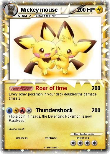 Pokémon Mickey mouse 139 139 - Roar of time - My Pokemon Card
